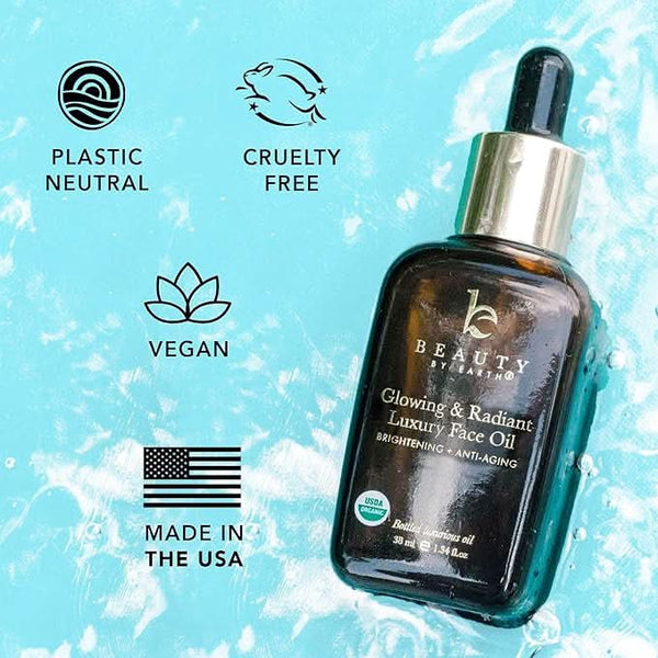Glowing & Radiant Organic Facial Oil – Beauty by Earth